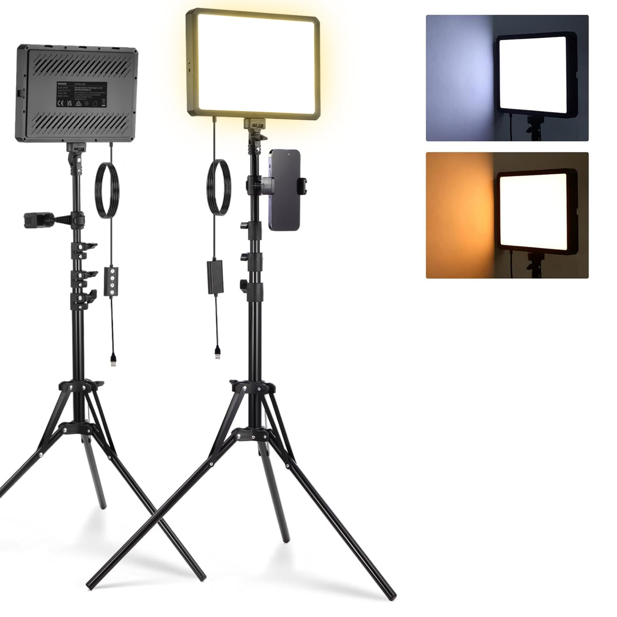Kit de iluminación de panel de luz LED para video NEEWER BP300 de 2 unidades - NEEWER – NEEWER.EU