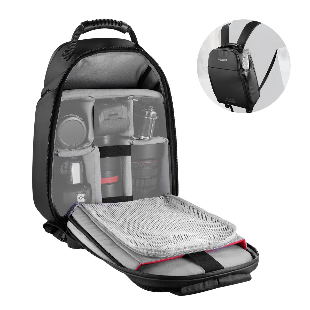 NEEWER PB26 44x27x19cm Wrap All in One Camera Backpack – NEEWER.EU